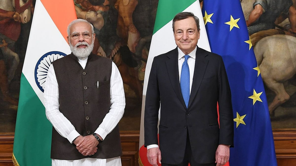 PM Modi Meets Italian PM Mario Draghi in Rome Ahead of G20 Summit