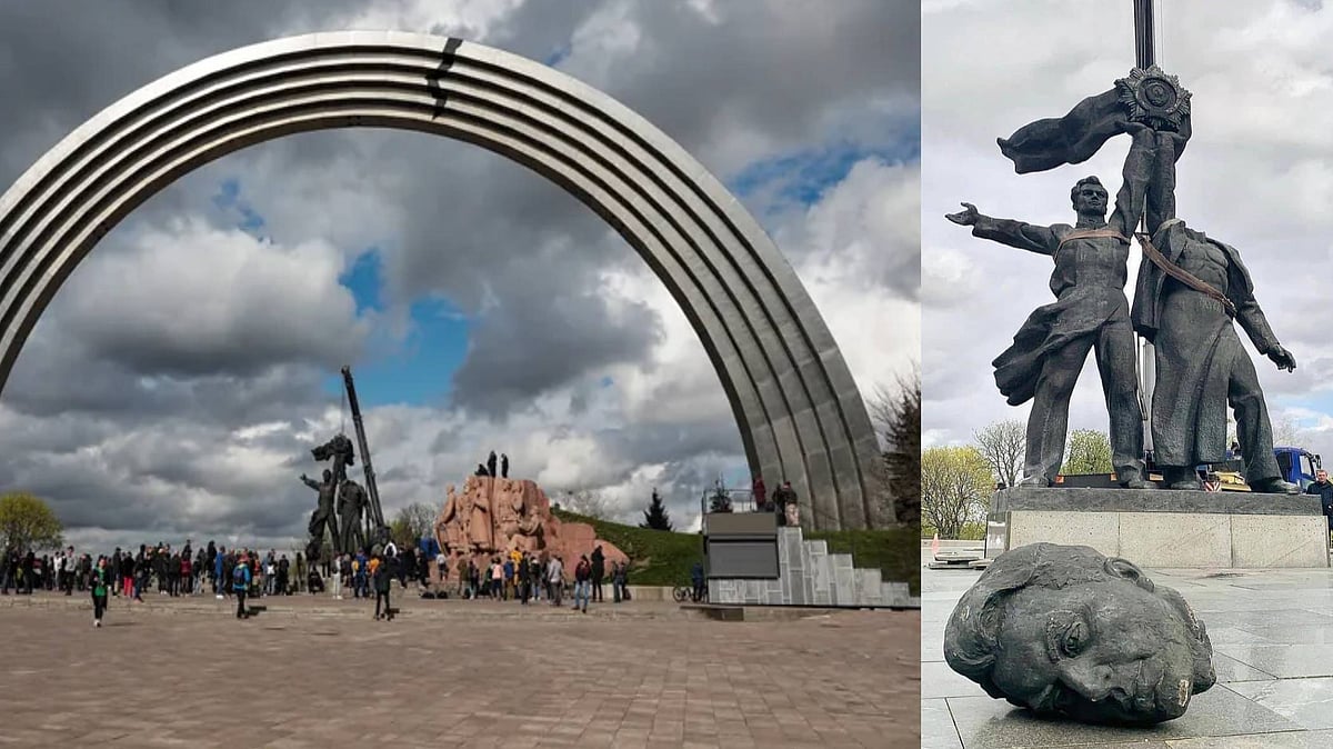 Ukraine War | Kyiv Dismantles Soviet-Era Ukraine-Russia Friendship Statue