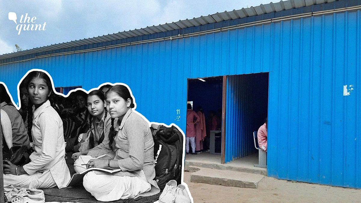 Portacabins Turn Into Classrooms Due To Construction Work in Delhi Govt ...