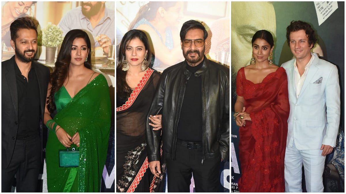 Photos: Ajay Devgn, Kajol, Ishita Dutta & Shriya Saran at 'Drishyam 2 ...