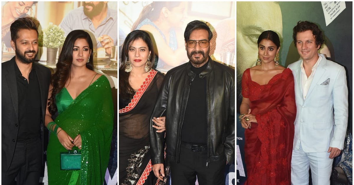 Photos: Ajay Devgn, Kajol, Ishita Dutta & Shriya Saran at 'Drishyam 2 ...