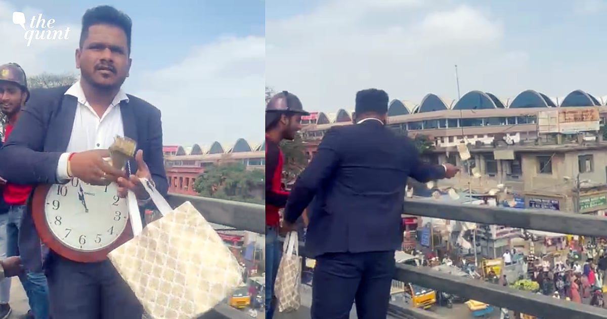 Man Throws Cash From Flyover in Bengaluru, Causes Traffic Snarl as ...