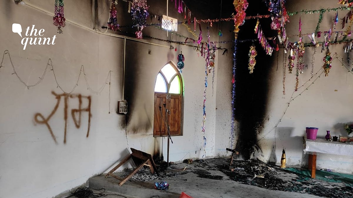 Unidentified Persons Defile Church in Madhya Pradesh, Write 'Ram' on ...