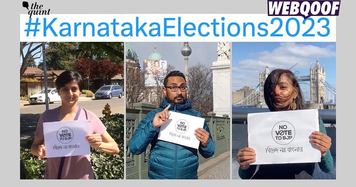 Fact-Check | Video of ‘No Vote to Bjp’ Campaign During 2021 West Bengal Elections Falsely Linked ...