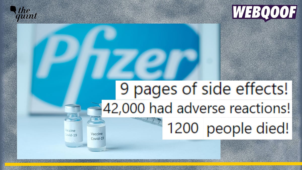 Fact-check : Pfizer's Document Reveals COVID-19 Vaccine Deaths? No, The ...
