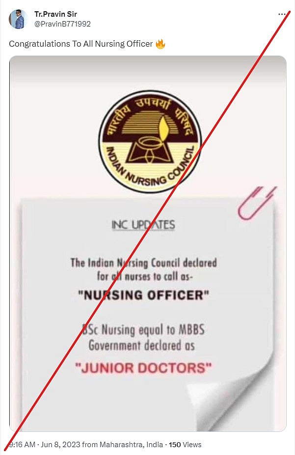 Fact-check | Fabricated Circular About Nurses Being Called ‘Nursing ...