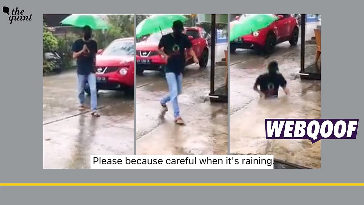 Fact-Check | Video of a Man ‘Falling Into a Puddle’ Is Fake