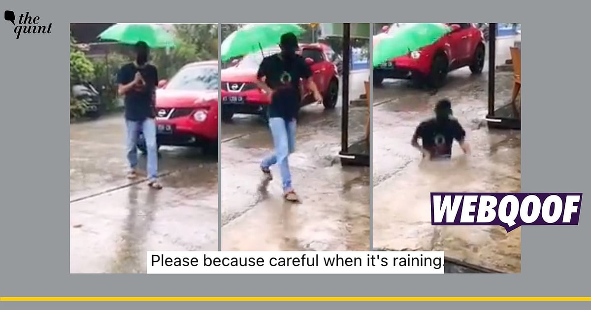 Fact-Check | Video of a Man ‘Falling Into a Puddle’ Is Fake