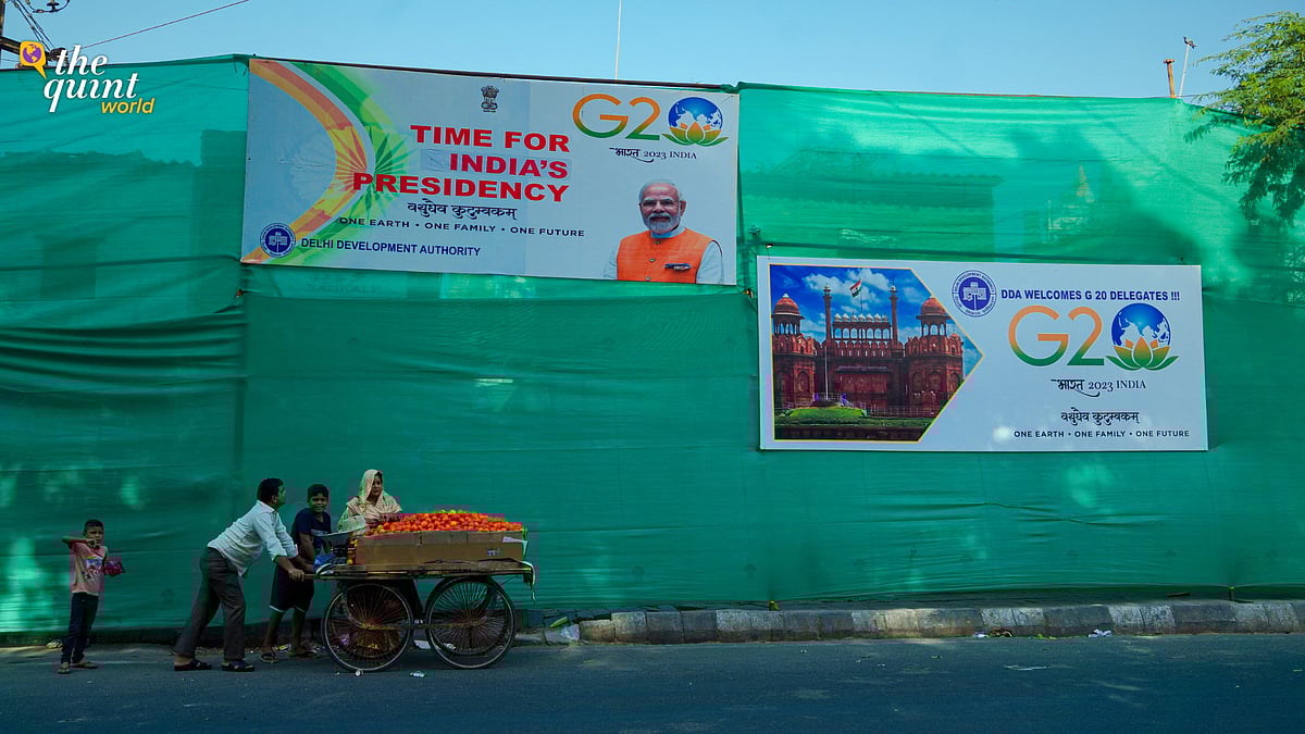 In Photos | 'Ashamed of Poverty': Green Sheets Mask Delhi Slums Ahead ...