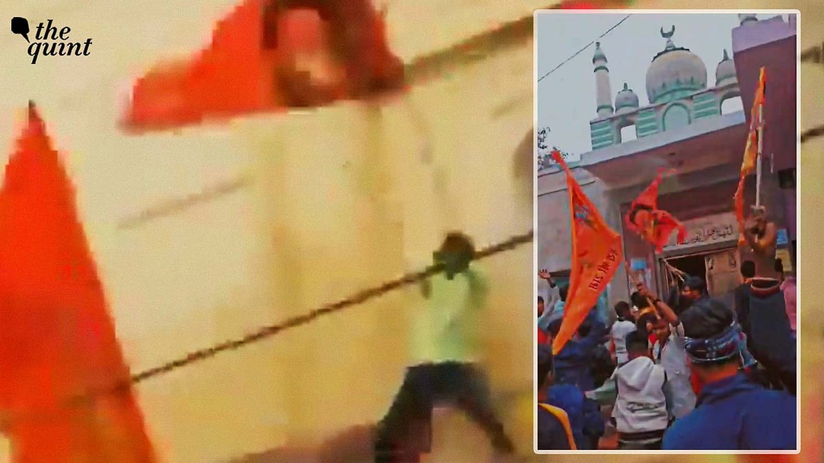 Ram Mandir Event: Mob Tries To Hoist Saffron Flags On Centuries Old ...