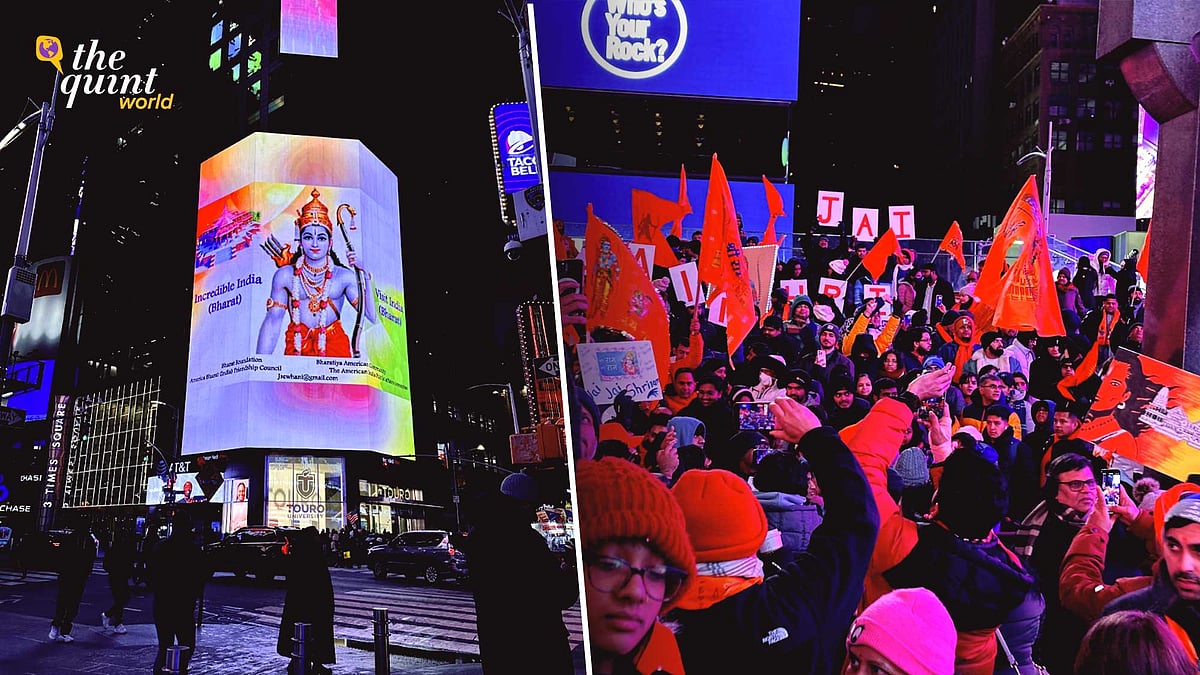Photos: Indian Diaspora Celebrate Ram Mandir Consecration at Times ...