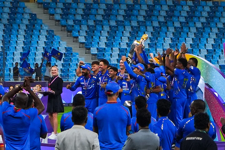 Dubai bleeds blue as MI Emirates lifts the cup of ILT20 World Series 2024.