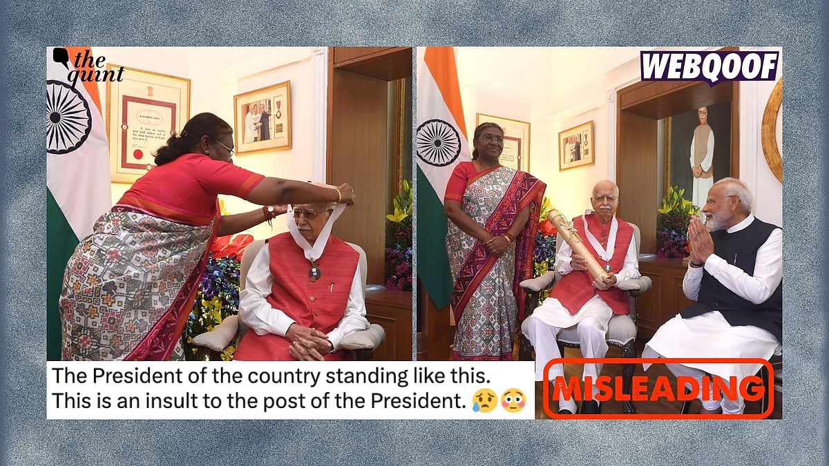 Fact-Check: Photo of President Murmu Awarding LK Advani With Bharat ...