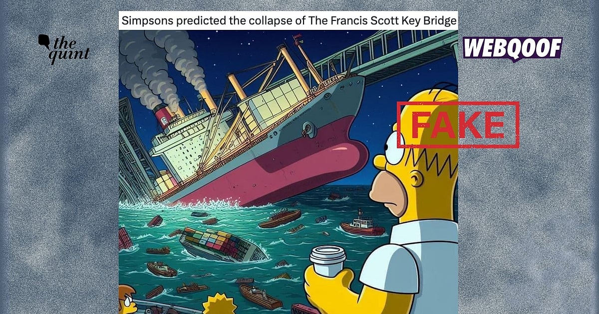 Fact-Check: Fake Image Viral as 'The Simpsons' Predicting Baltimore's ...