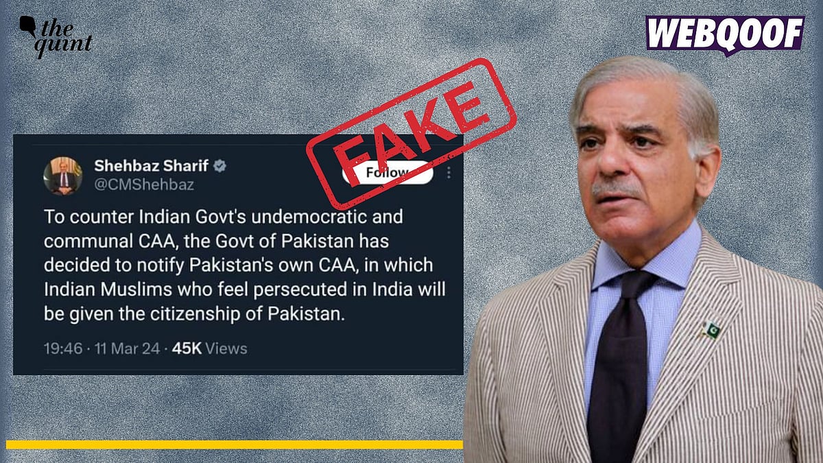 Fact-check | Fabricated Tweet Of Pak PM Shehbaz Sharif Talking About ...