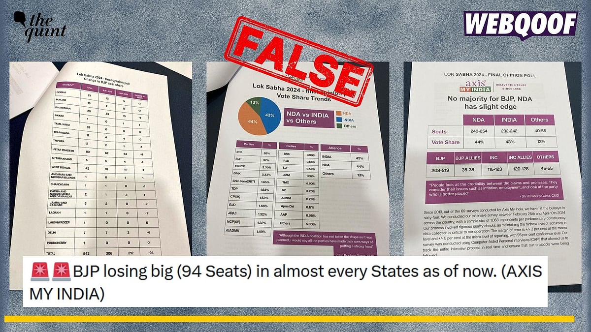 Fact-check | Fake Opinion Poll Results of Lok Sabha 2024 Elections By ...