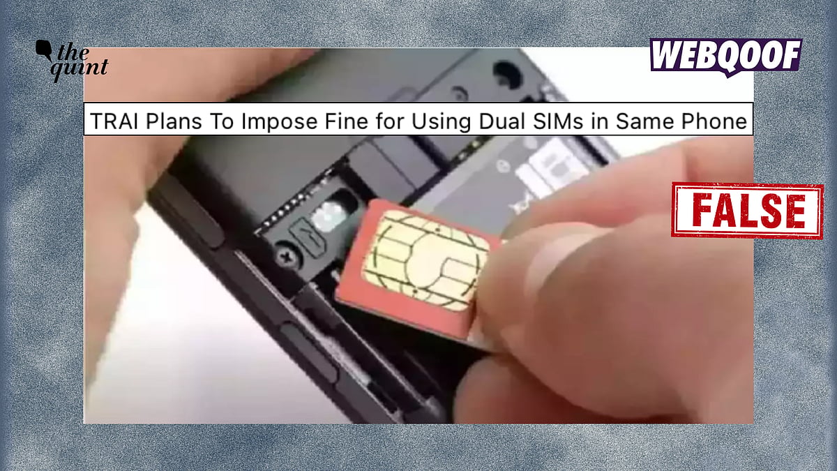 Fact-Check: TRAI Is Not Planning on Imposing Fines on People With Dual SIMs