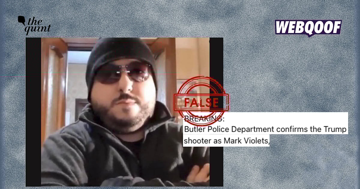 Fact-Check: 'Mark Violets' is not the shooter In Donald Trump Shooting ...