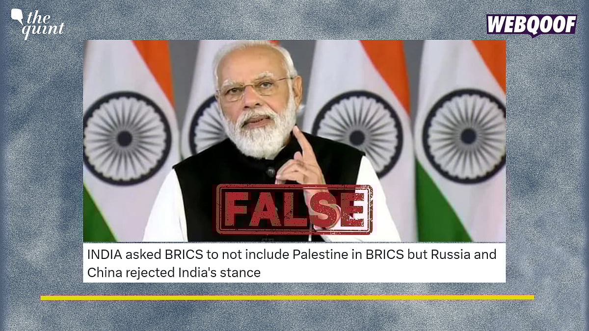 False Claim: India Opposed Palestine's BRICS Inclusion, Fact-Check Reveals