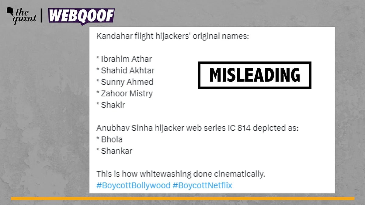 Were Hijackers of Indian Airlines Flight IC-814 Misidentified? A Fact-Check