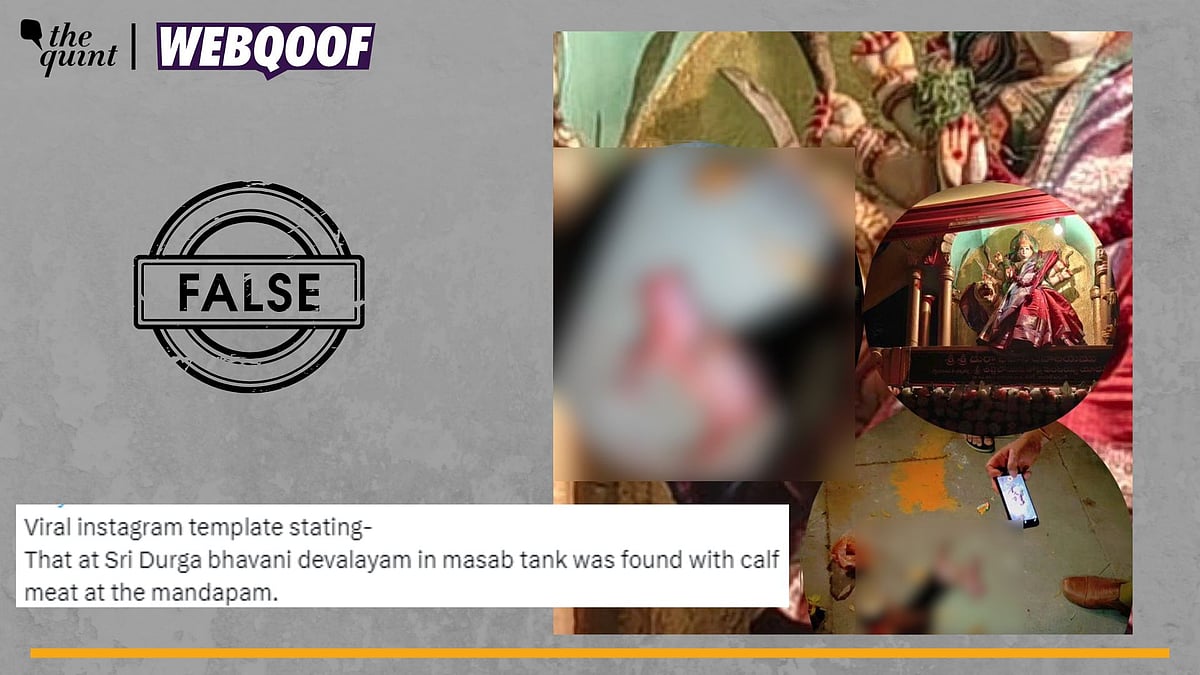Fact-Check | No, Calf Meat Was Not Found Inside a Temple in Masab Tank in Hyderabad