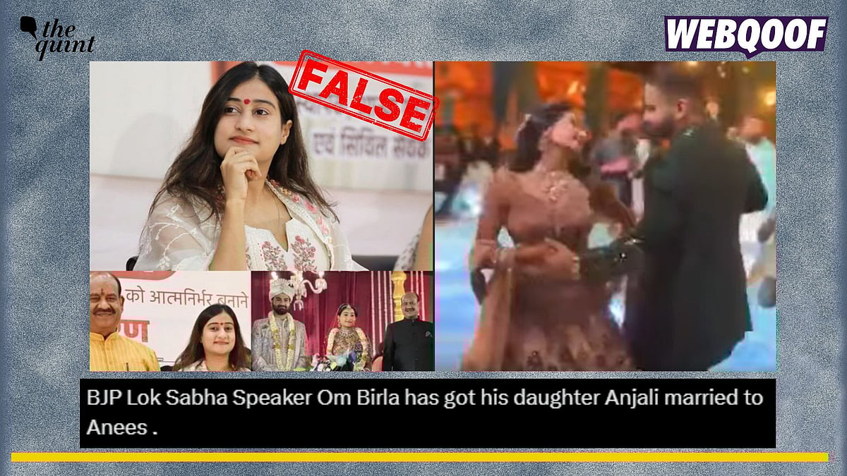 Fact-Check: No, Daughter of Lok Sabha Speaker Om Birla Didn't Marry a ...