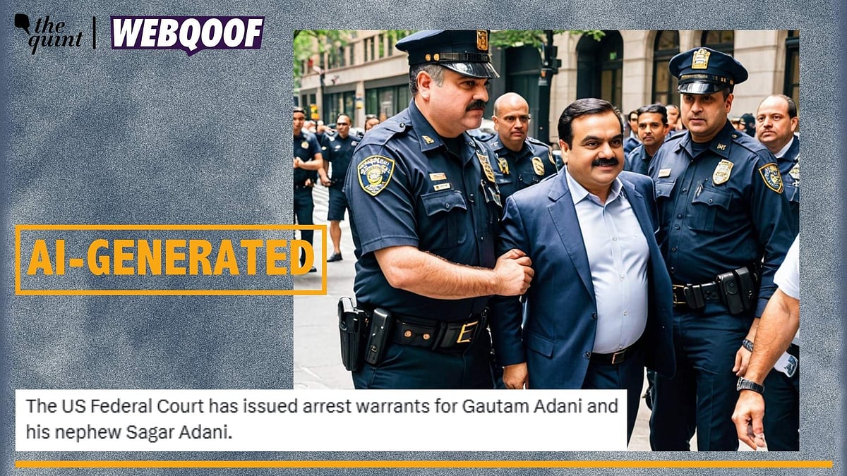 Viral image claiming to show Gautam Adani's arrest is AI-generated ...