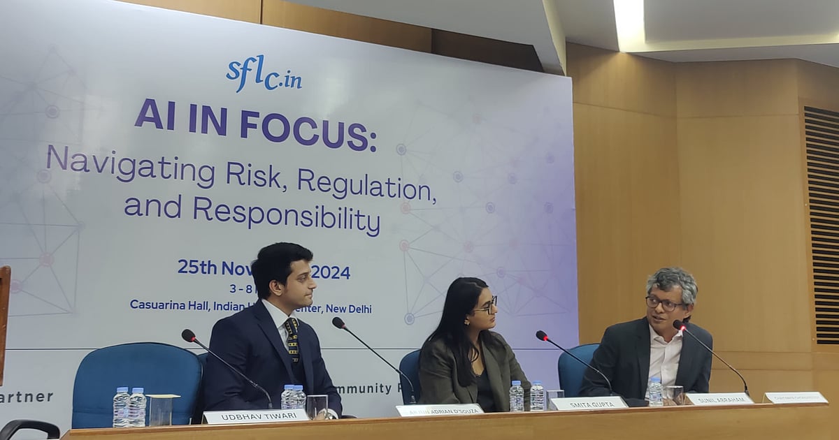 SFLC.IN Hosts AI Dialogue: Experts Tackle Risks & Responsible Innovation