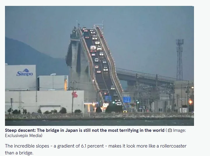 Does This Image Show A Steep Bridge In Uttar Pradesh? No, It's In Japan