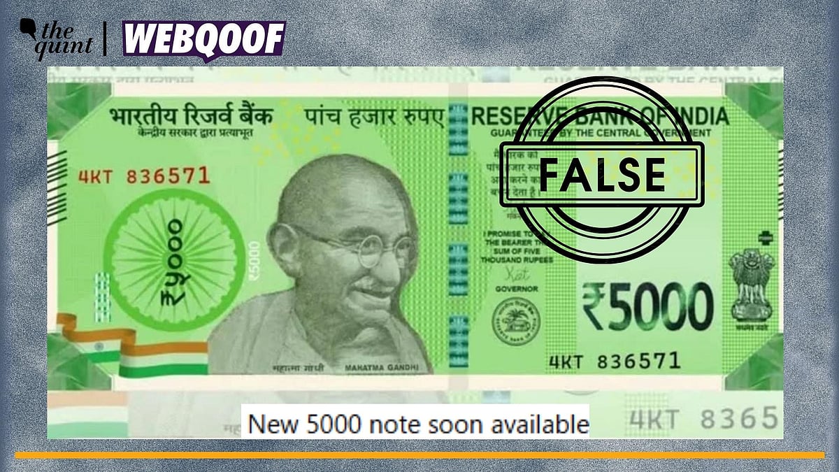 Fact-Check: No, RBI Has Not Announced the Release of Rs 5000 Banknotes