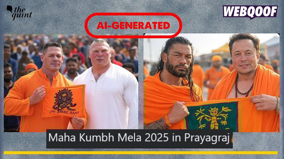 Fact-check |AI Images of John Cena, Elon Musk Viral as Real Images From Maha Kumbh Mela 2025