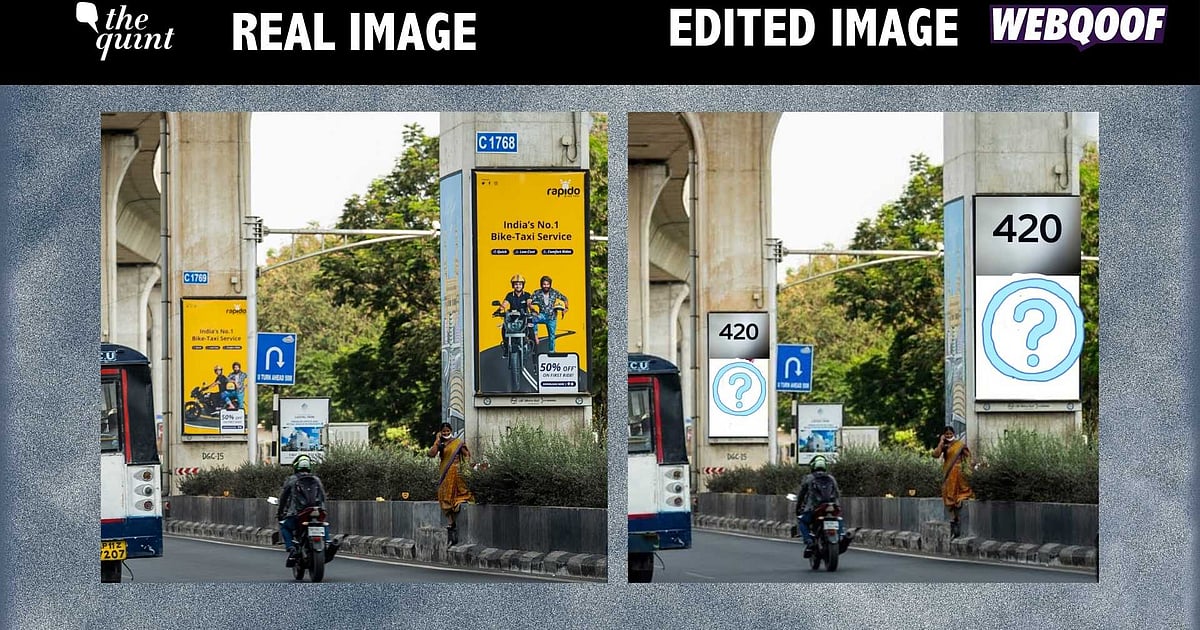 Fact-Check: Altered Image Viral as Posters Showing ‘420’ Put Up to ...