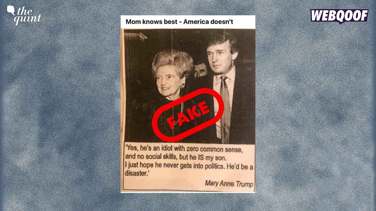 Fact-Check: Did US Prez Donald Trump's Mother Call Him a 'Disaster?' No ...
