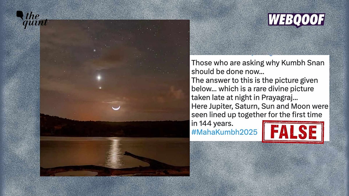 Fact-Check: Old Photo Viral as 'Rare Planetary Alignment' During 2025 Maha Kumbh Mela