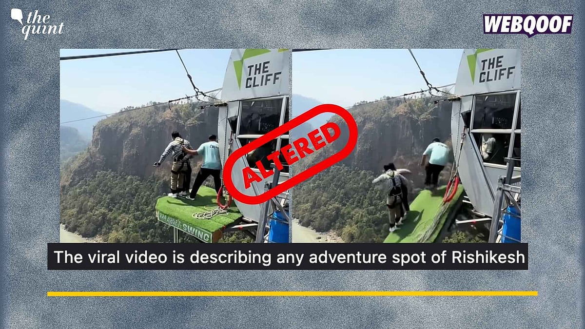 Fact-Check: Altered Video Viral as Bungee Jumping Failure In Rishikesh