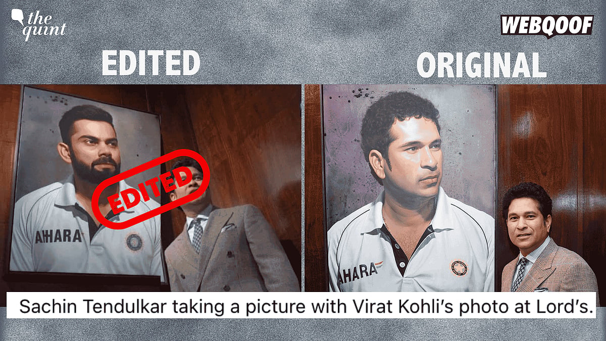 Fact-Check: Edited Image Viral as Sachin Tendulkar Clicked In Front Of ...