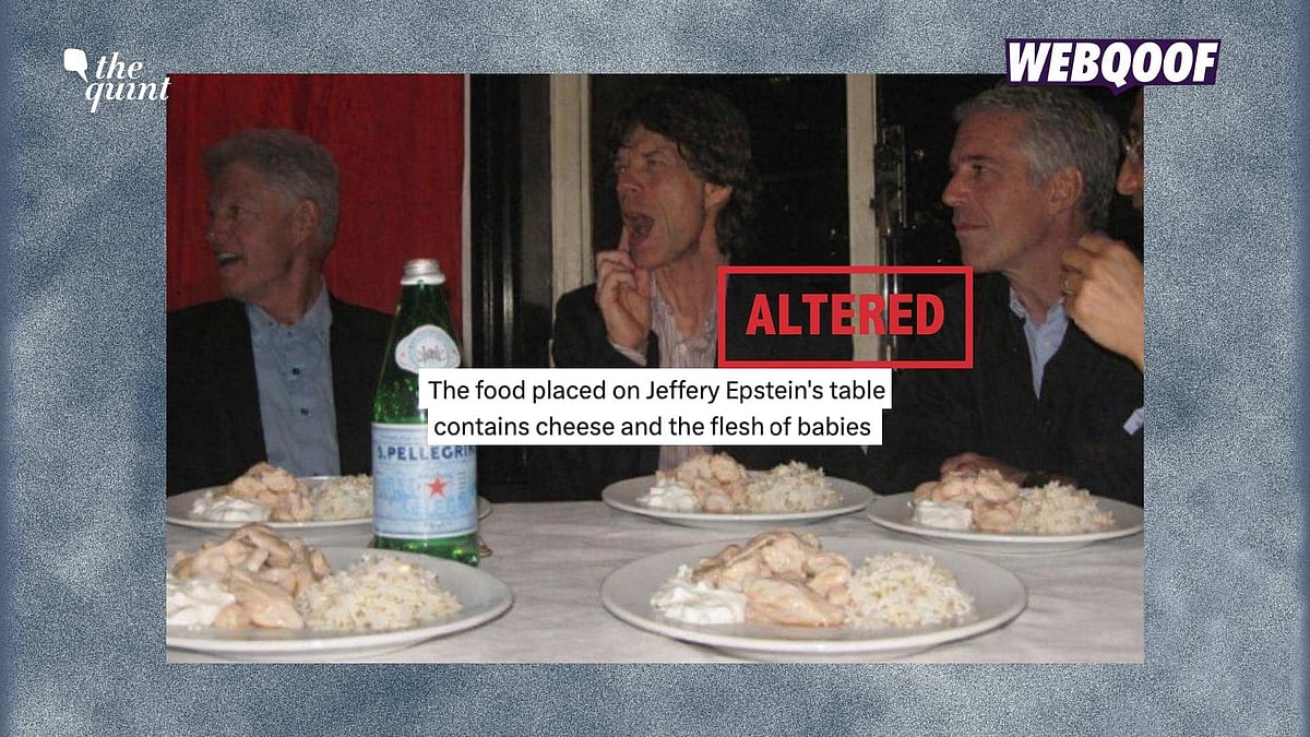 Fact-Check: Edited Photo of White Food in Front of Epstein, Bill ...