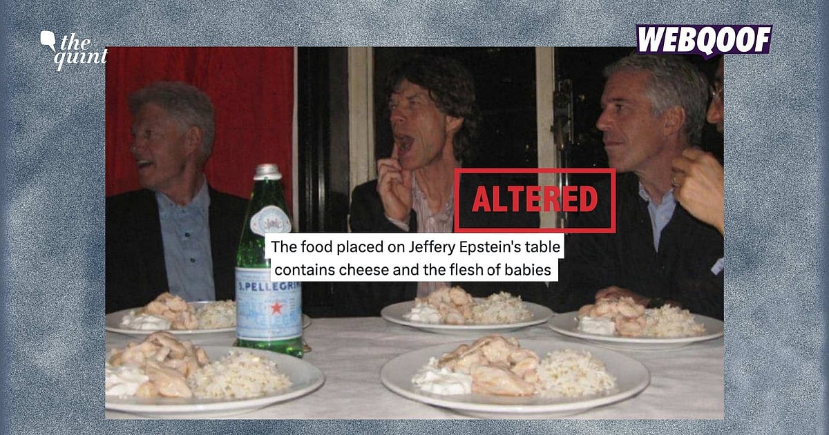 Fact-Check: Edited Photo of White Food in Front of Epstein, Bill ...