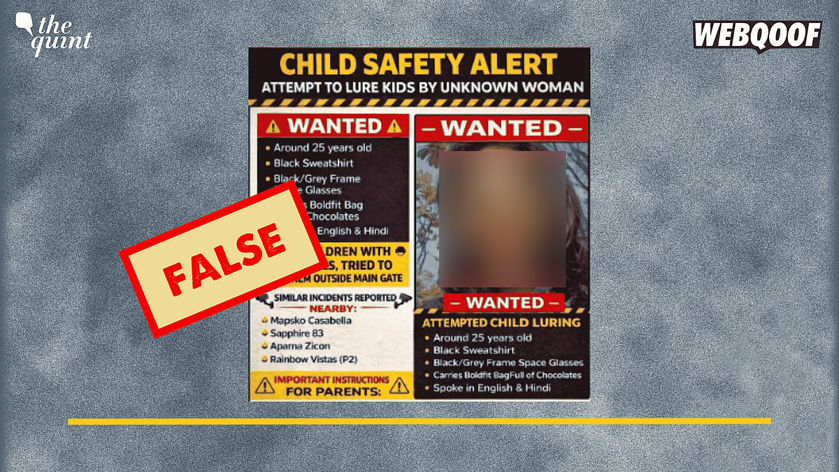 Fact-Check: Fake 'Missing Children' Alert Poster from Hyderabad Viral ...