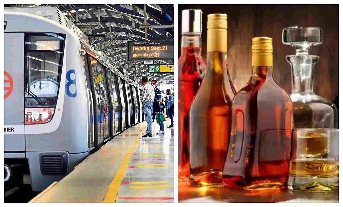 டெல்லி : Delhi Metro Train இல் மது பாட்டில்கள் எடுத்து செல்லலாம் ...