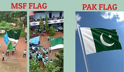 Kerala students wave MSF flag in college, reports wrongly call it ...