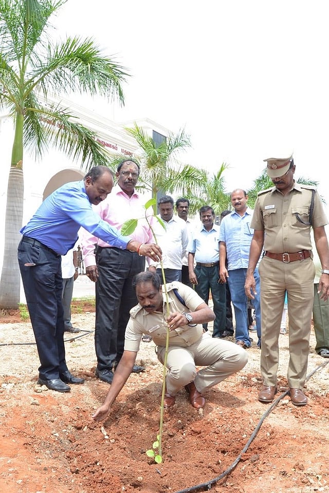 In Madurai, top cop plants 24 varieties of trees mentioned in epic ...