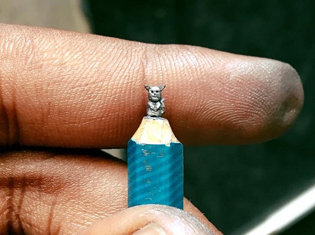 Meet the Coimbatore man creating intricate micro art in pencils