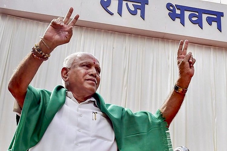 BS Yeddyurappa to be sworn in as Karnataka CM, gets Governor's nod