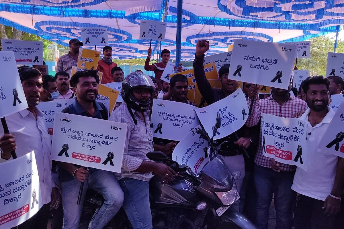 Bengaluru taxi bikers allege harassment by auto rickshaw drivers, stage ...