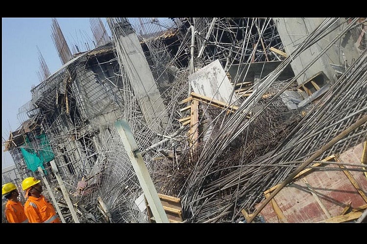 Three storey under construction building collapses in Bengaluru, eight hurt