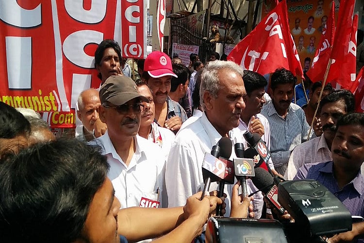 CPI activists held in Hyderabad for protests seeking Hyd Uni VC's removal