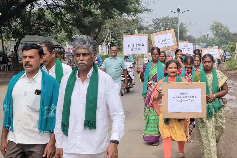 Farmers take out rally to protest SIPCOT industrial park in Coimbatore