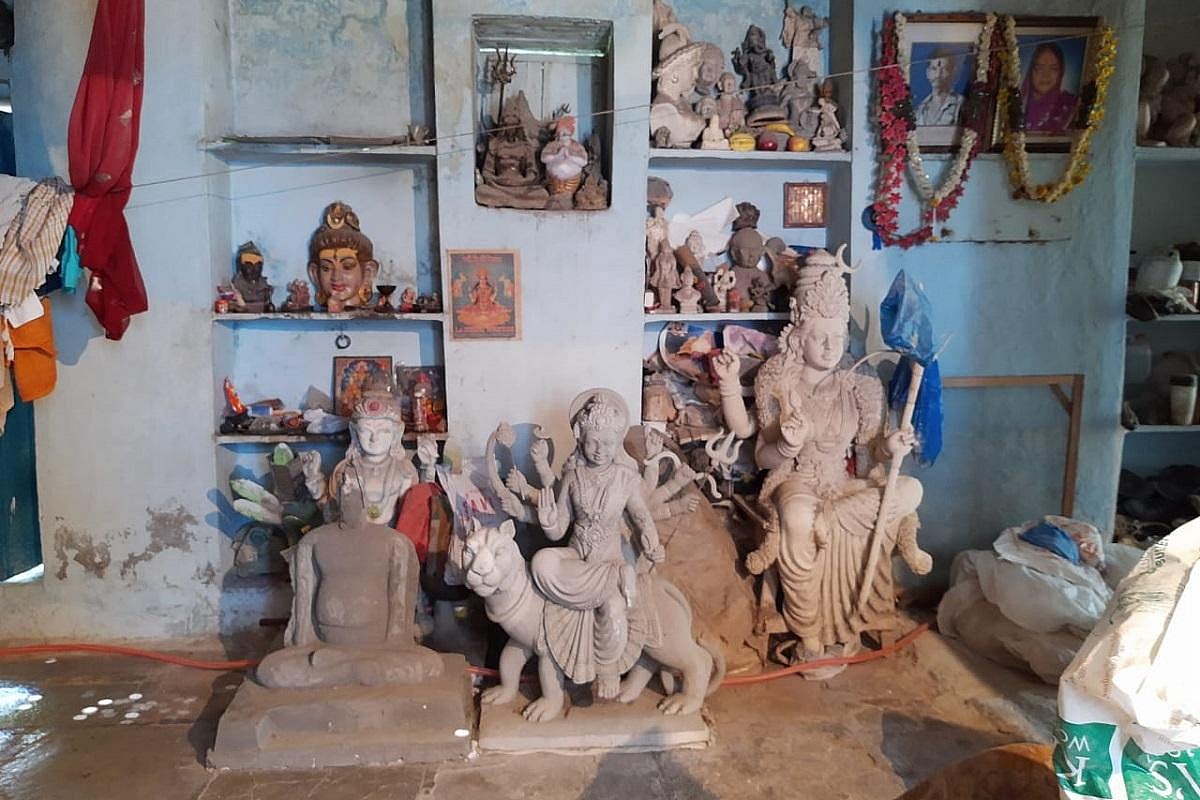 Ganesh and Durga idol artisans in Hyderabad’s Dhoolpet stare at ...