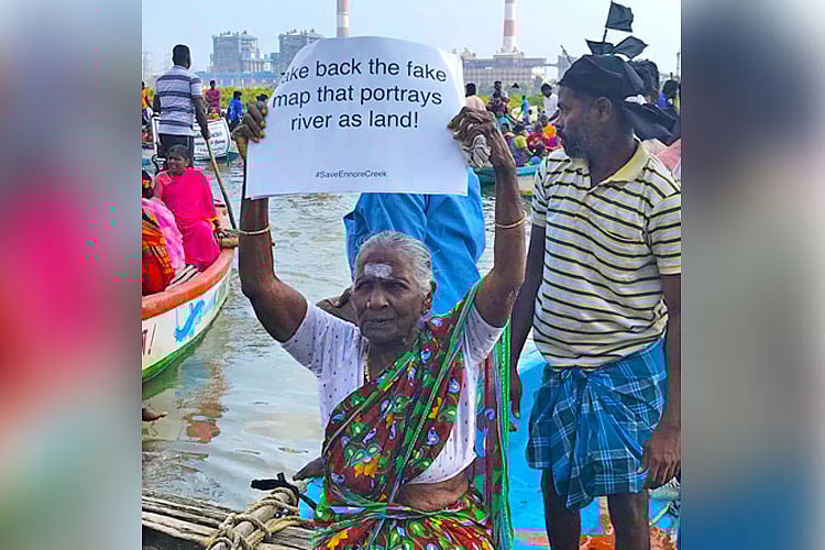 Ennore creek exists: Fishers protest redrawn 'fake' map that denies ...